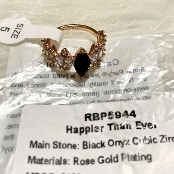 RBP | Jewelry | Bomb Party Og Ring Black Onyx Happier Than Ever | Poshmark